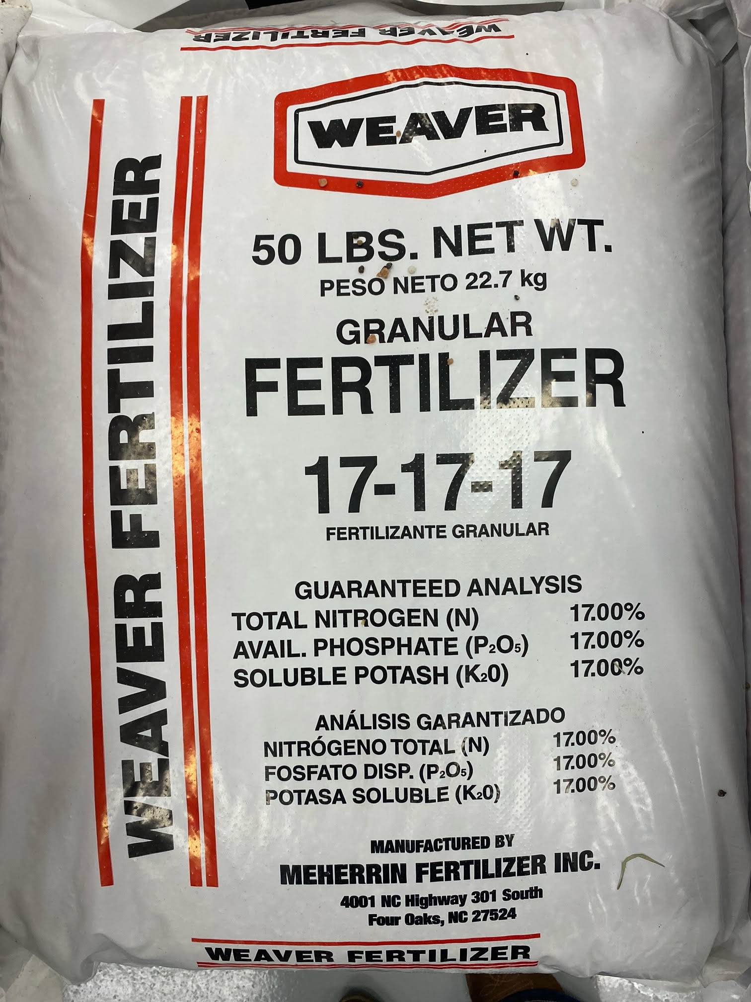 Fertilizer 17-17-17 - Shelby, NC - Cleveland Farm & Feed