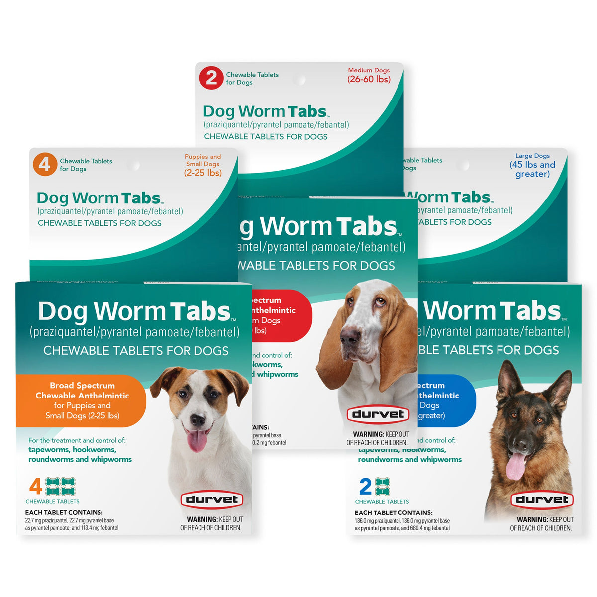 Durvet Dog Worm Tabs - Shelby, NC - Cleveland Farm & Feed